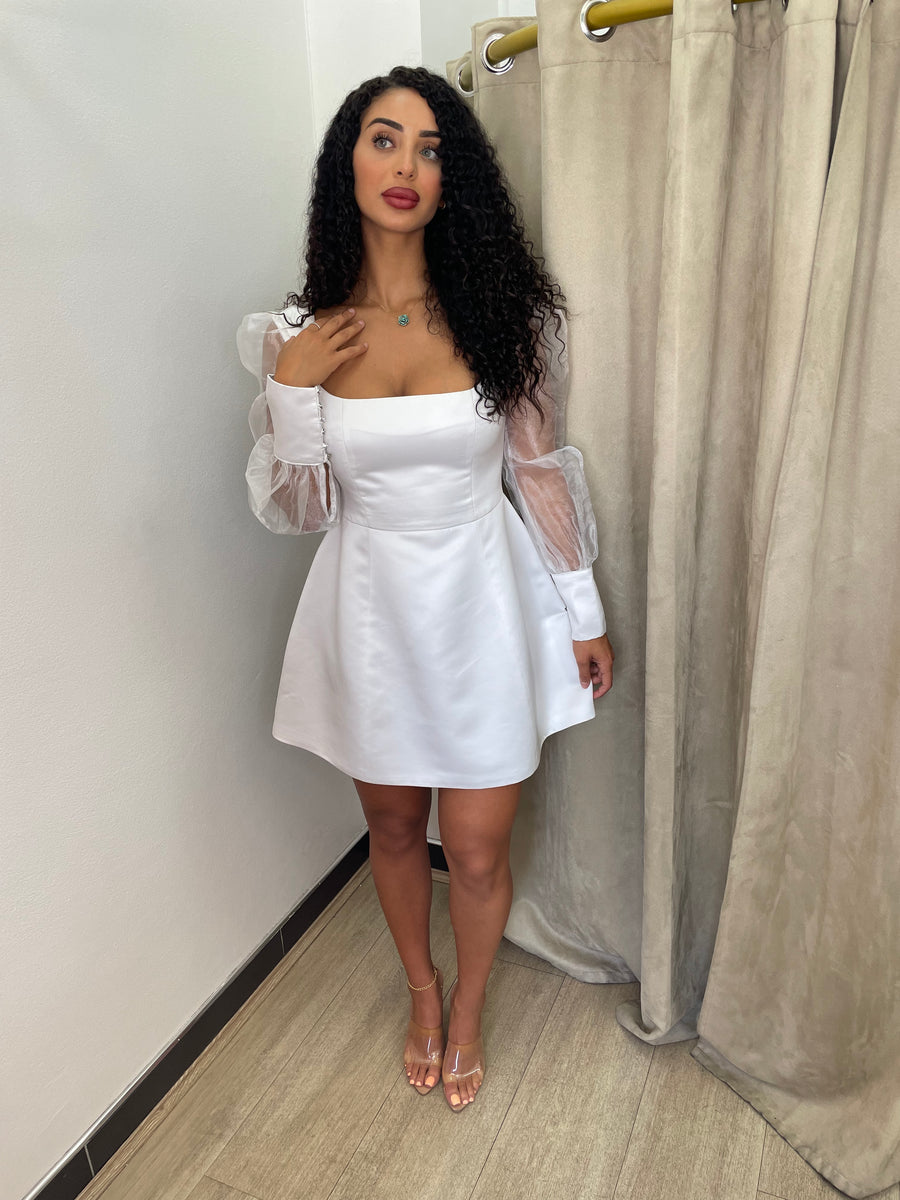 Chloe White Mini Dress Sbs Dress Hire